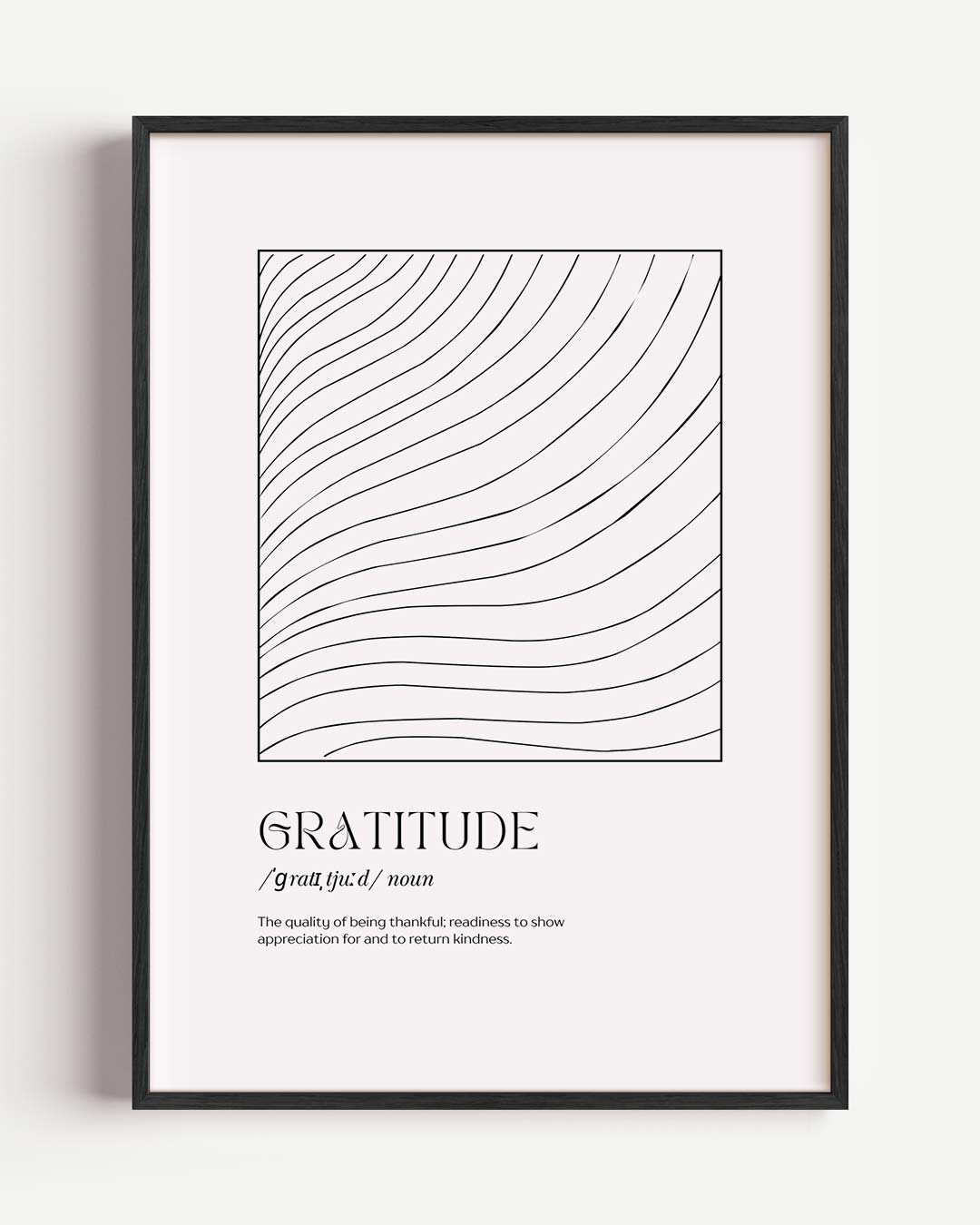 Stylish Gratitude Poster – Poster Wall Decor
