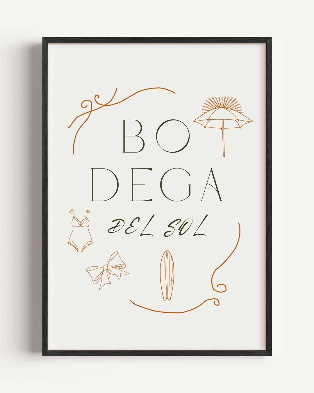 Zomerse Bodega Poster – Poster-Wanddecoratie