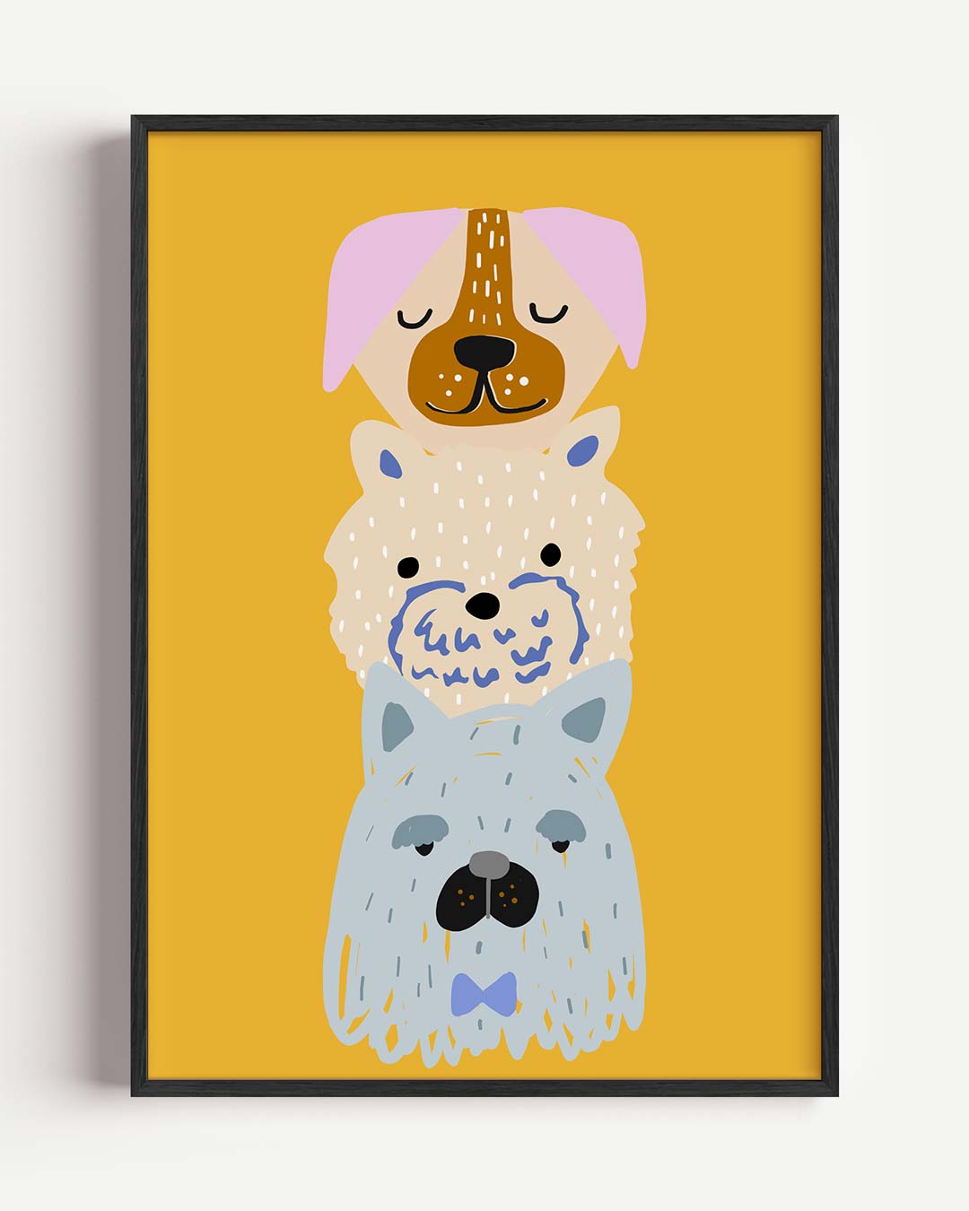 Cute Dog Trio Poster – Poster Wall Decor