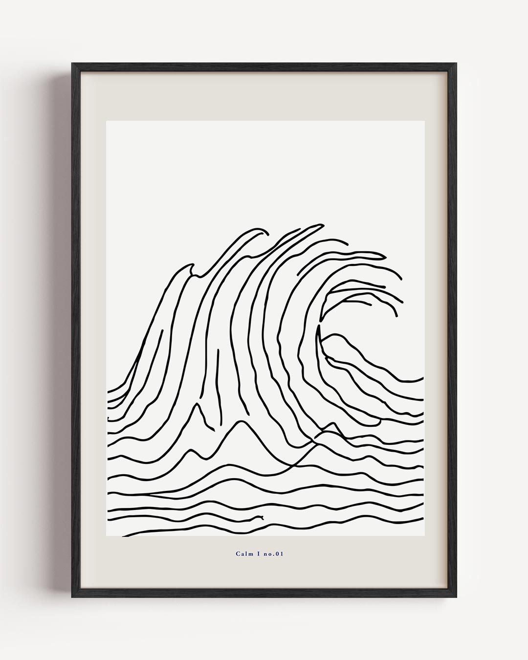 Wavy Calm Line Drawing Poster – Poster Wall Decor