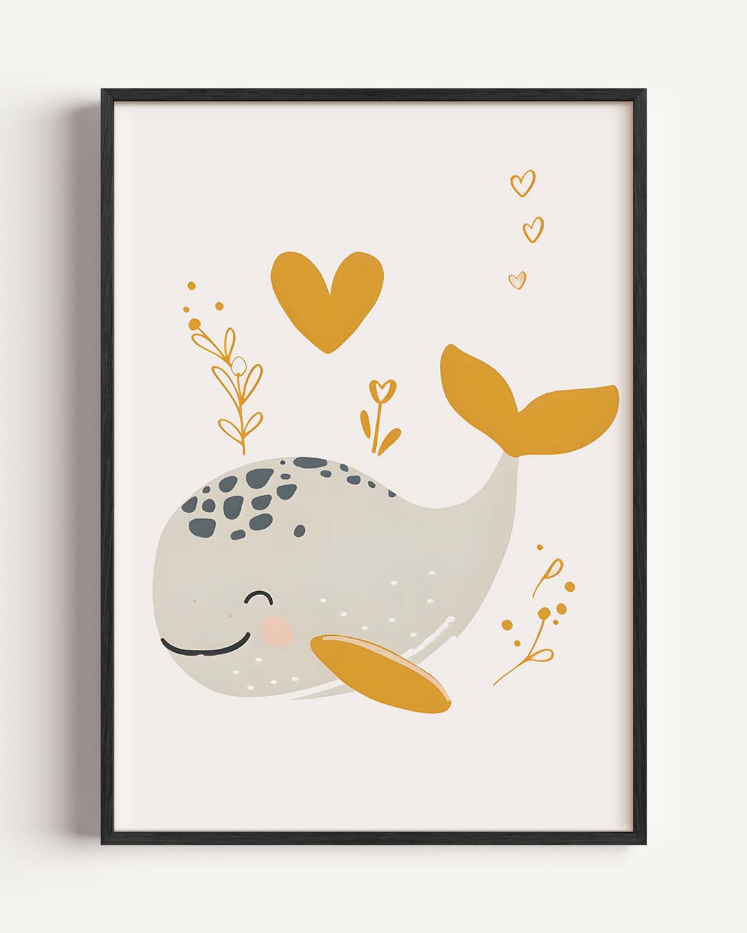 Schattige Walvis Poster – Poster-Wanddecoratie